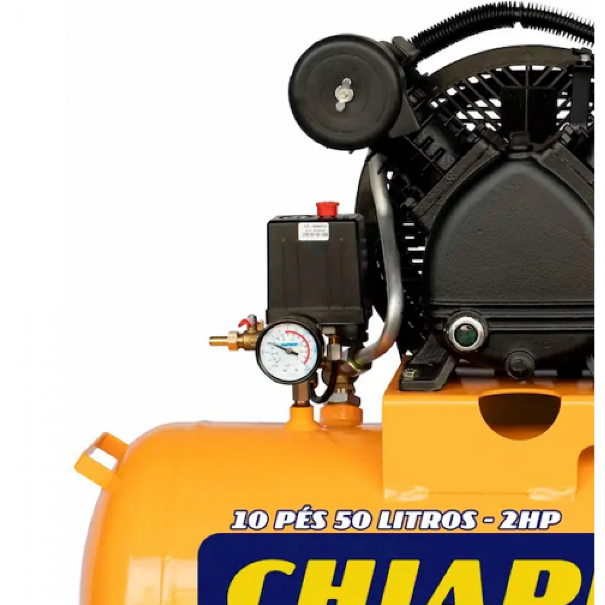 Tudo máquinas - COMPRESSOR DE AR 10 PCM 50 LITROS COM RODAS 26199 ...